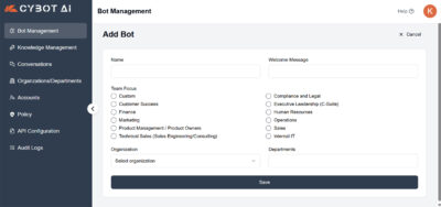 CyBot AI - Role-Based AI Agents for Execution, Not Just Answers
